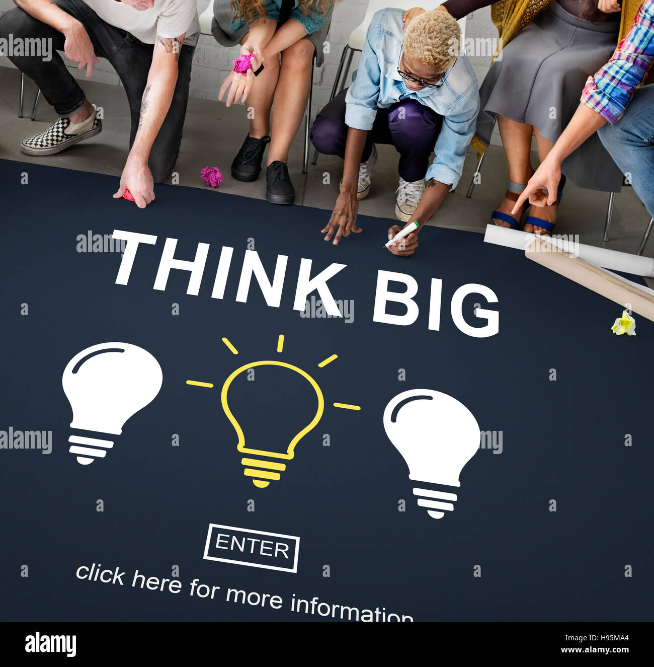 Ideas Creative Thinking Imagine Inspiration Concept Stock Photo - Alamy