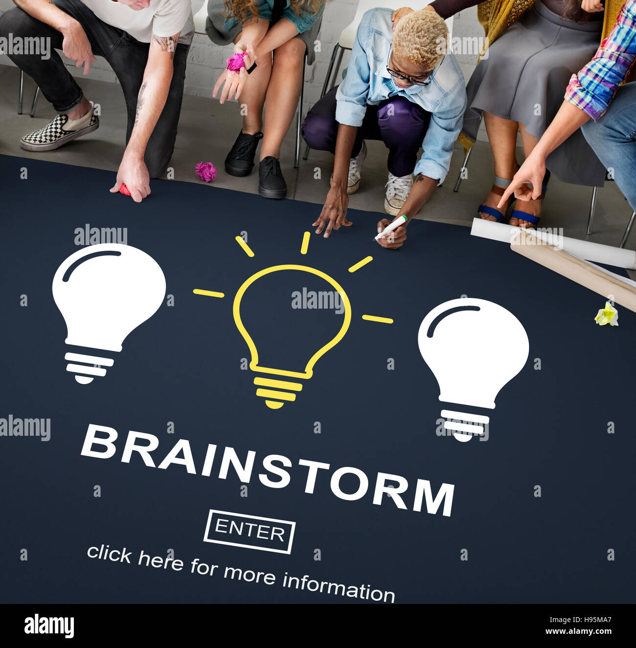 Ideas Creative Thinking Imagine Inspiration Concept Stock Photo - Alamy