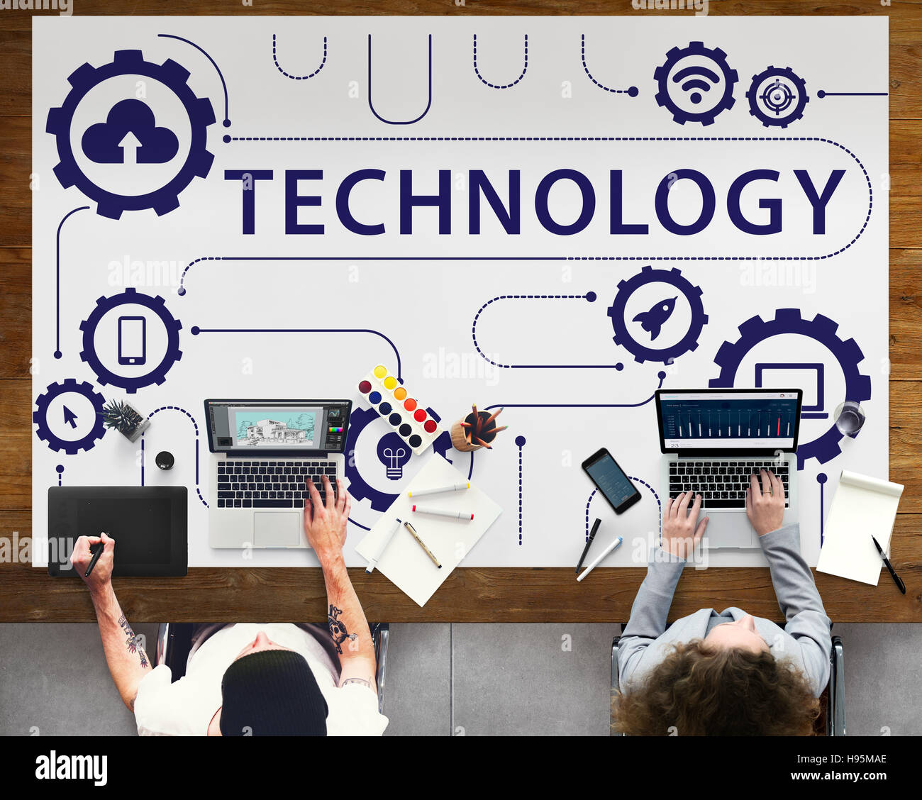 Technology Connecting Cloud Network Concept Stock Photo - Alamy