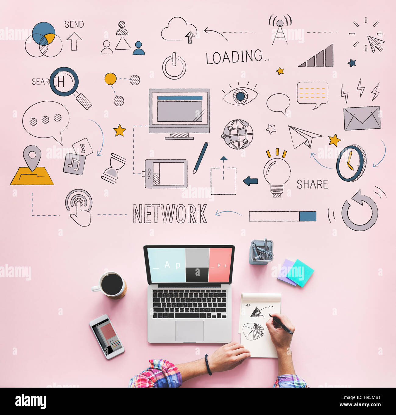 Social Networking Internet Technology Concept Stock Photo - Alamy