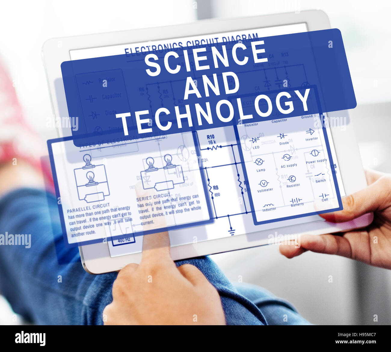 Electronic Circuit Electricity Voltage Concept Stock Photo - Alamy