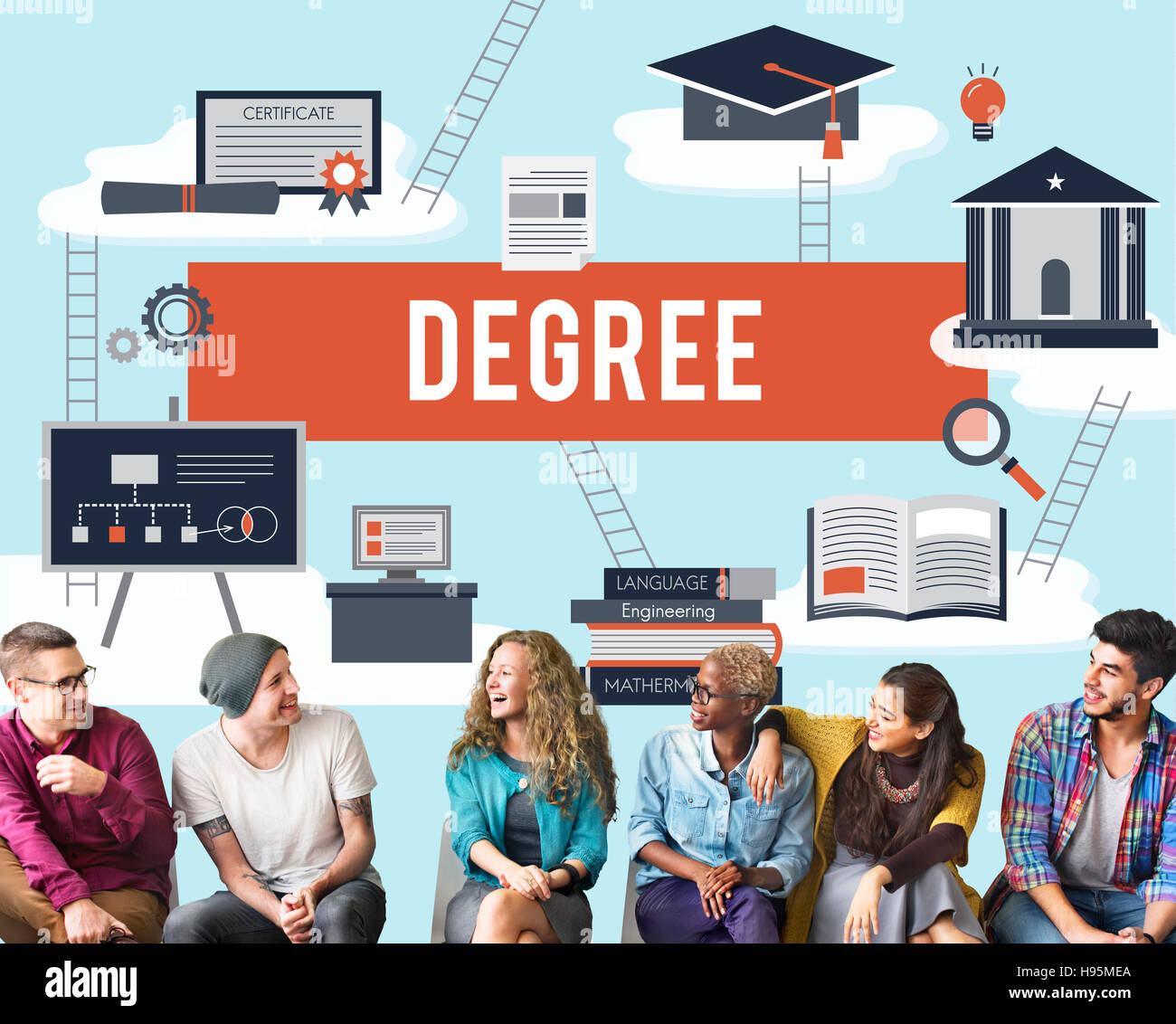 Degree Diploma Bachelor Master Expertise Wisdom Concept Stock Photo - Alamy