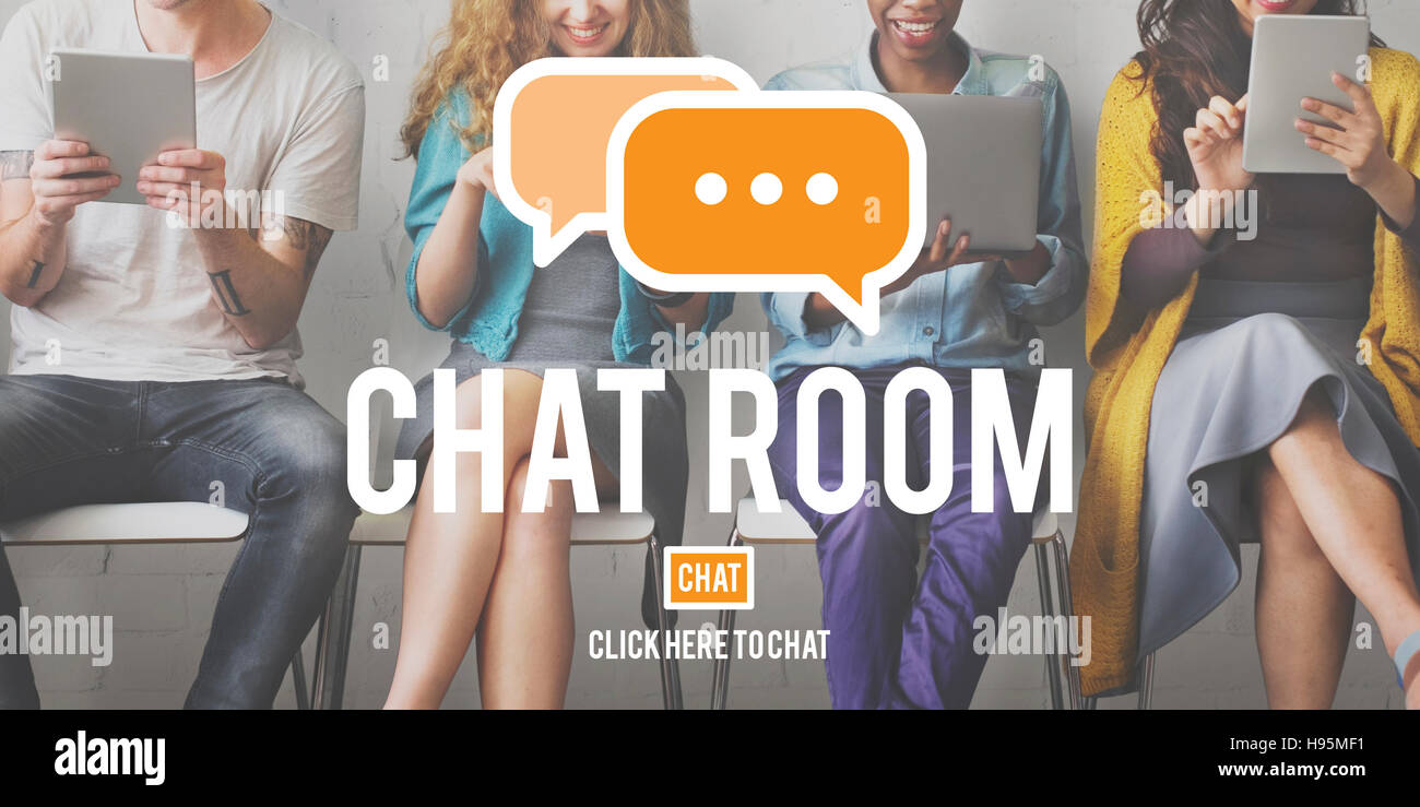 Chat Room Online Messaging Communication Connection Technology Concept ...