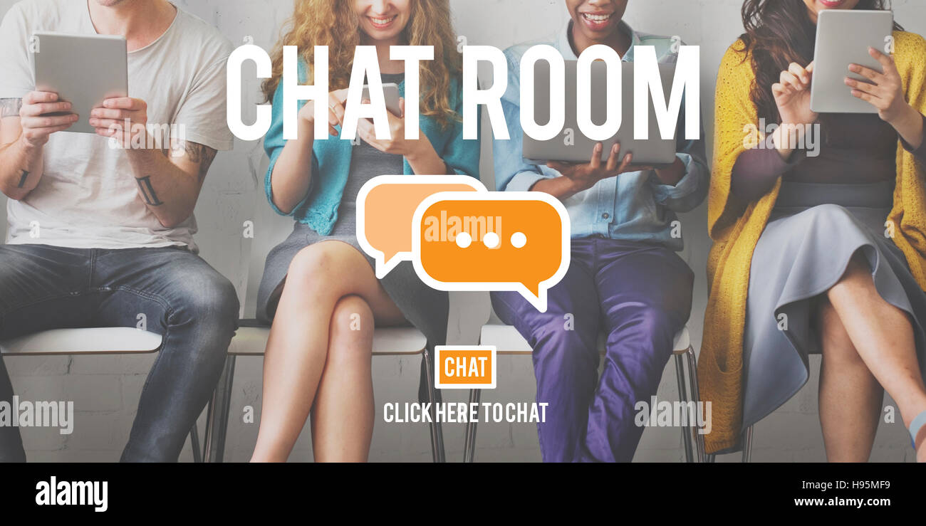 Chat Room Online Messaging Communication Connection Technology Concept ...