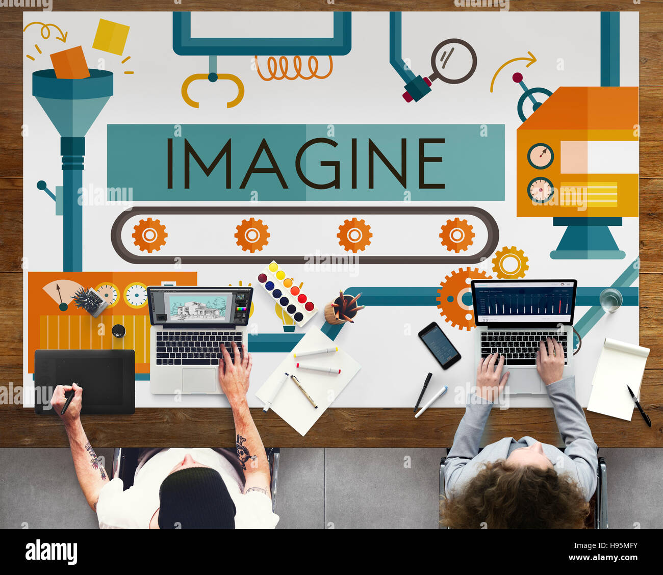Innovation Ideas Imagine Processing System Concept Stock Photo - Alamy