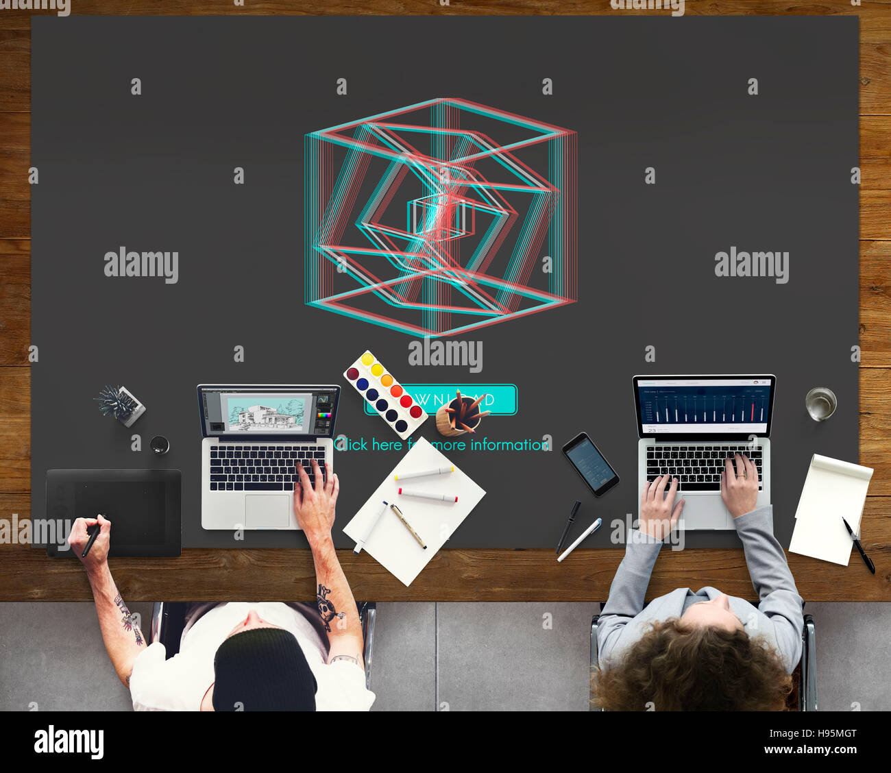 3D Three Dimensional Futuristic Display Modern Concept Stock Photo - Alamy