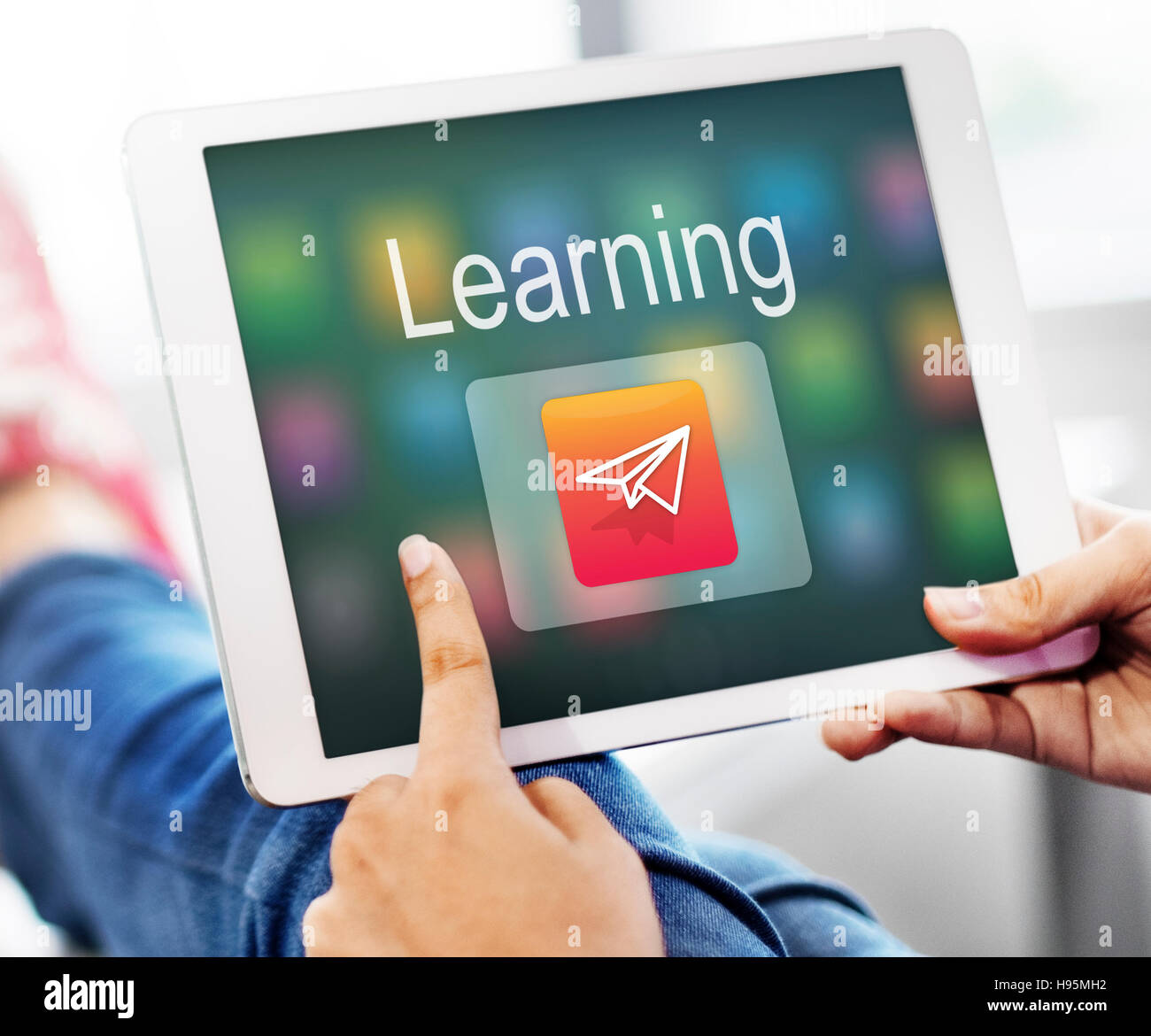 Academic E-Learning Education Online Application Concept Stock Photo ...