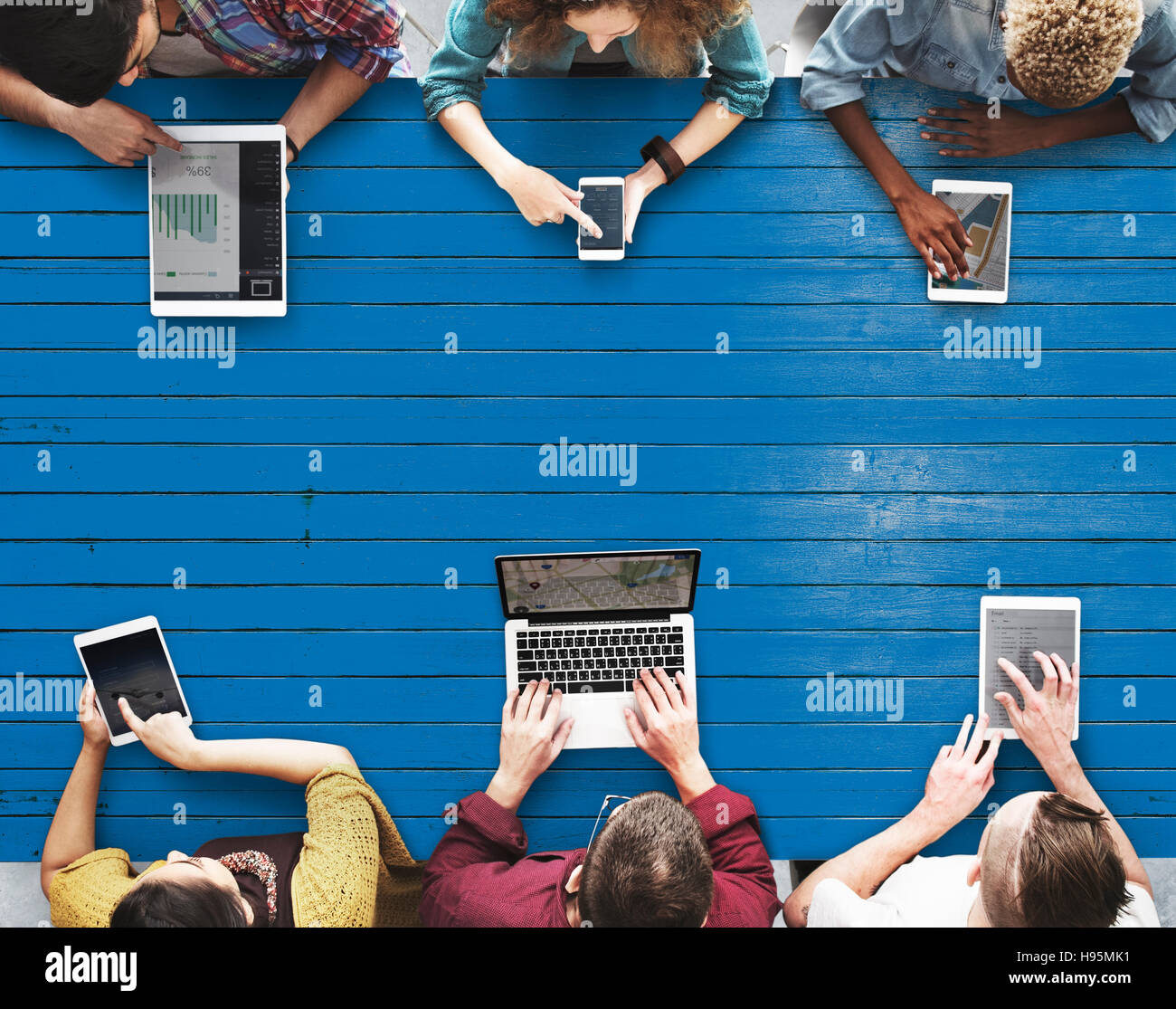 Connecting Connection Digital Device Wireless Concept Stock Photo - Alamy