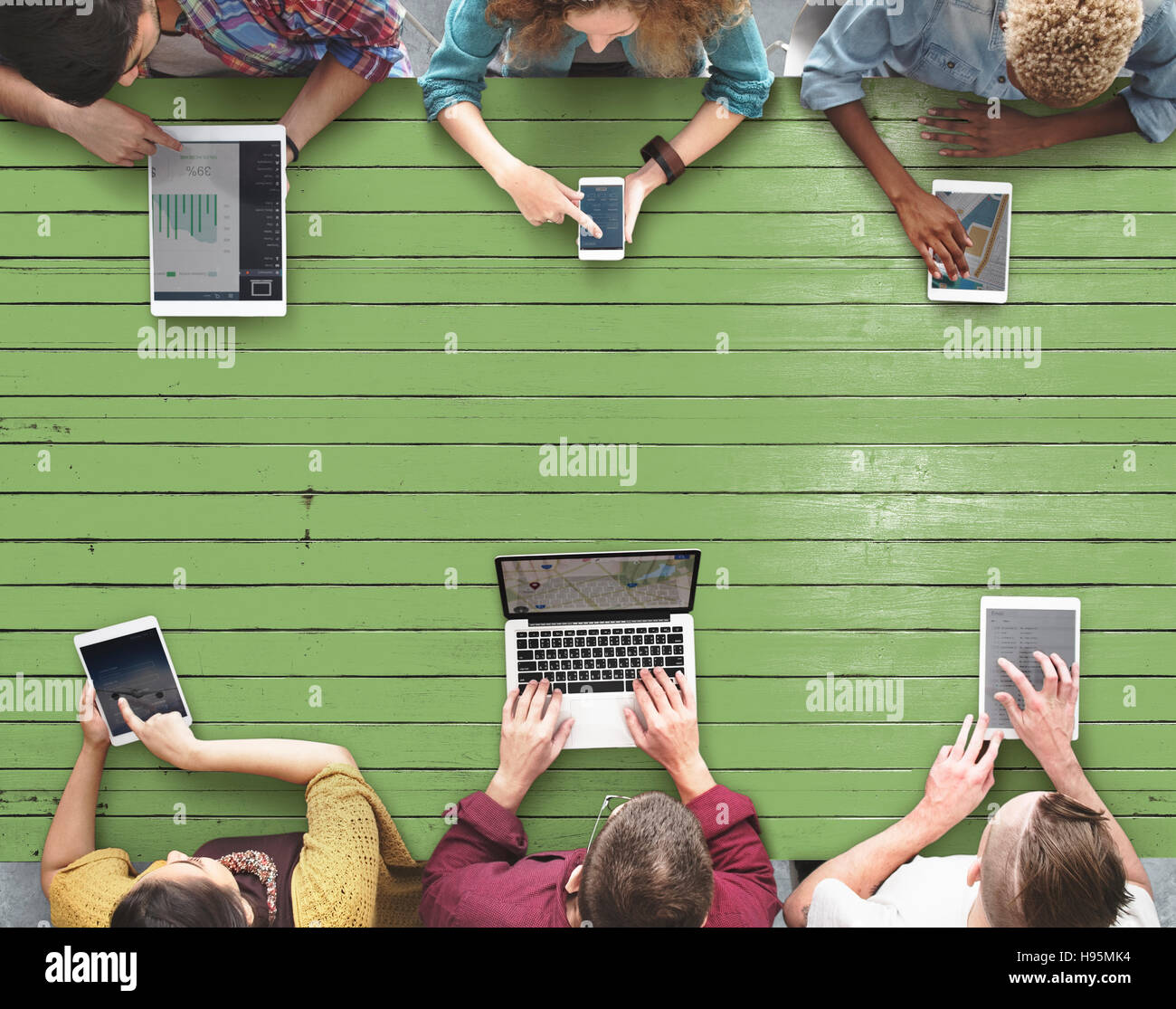 Connecting Connection Digital Device Wireless Concept Stock Photo - Alamy