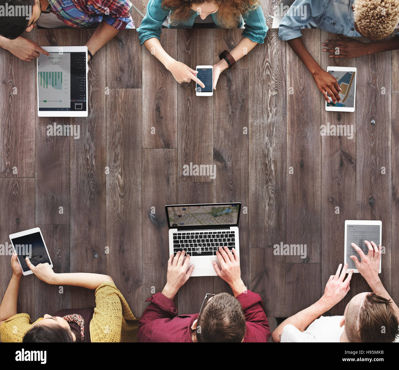 Connecting Connection Digital Device Wireless Concept Stock Photo - Alamy