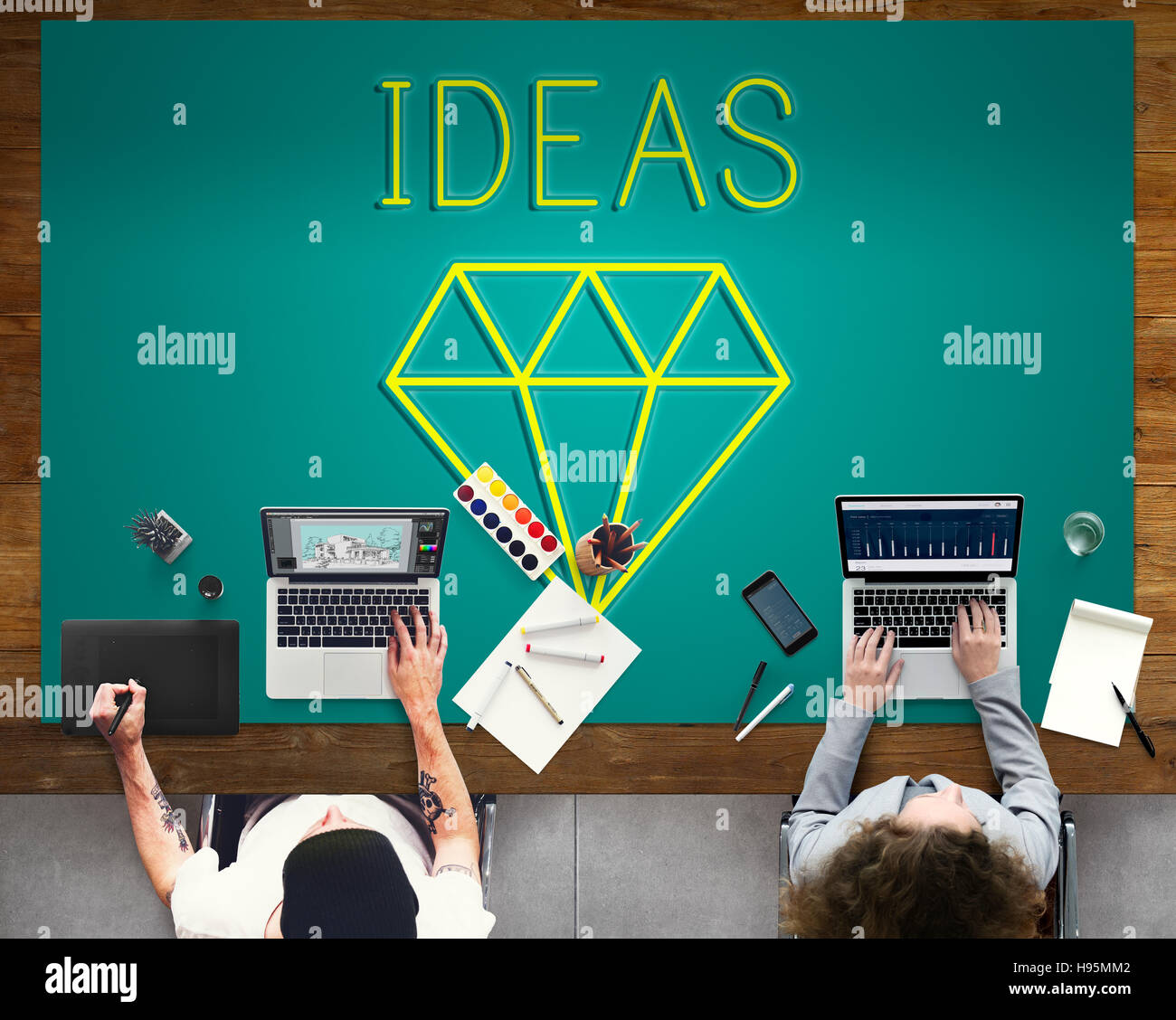 Be Creative New Imagination Innovation Graphic Concept Stock Photo - Alamy