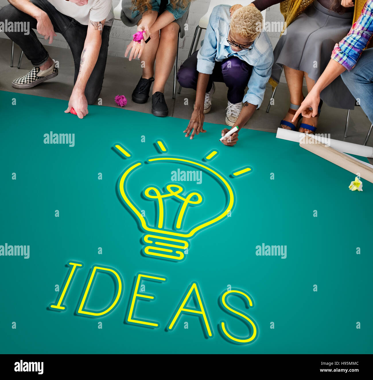 Ideas Design Objective Plan Strategy Tactics Concept Stock Photo - Alamy