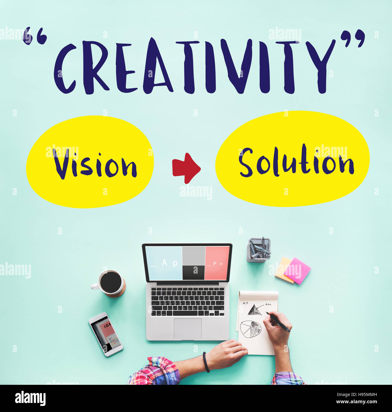 Creativity Vision Thinking Imagination Concept Stock Photo - Alamy