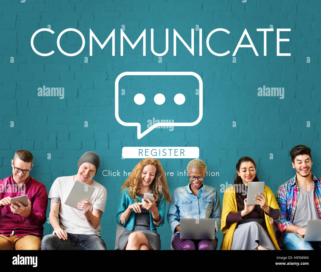 Communicate Speech Technology Connection Stock Photo - Alamy