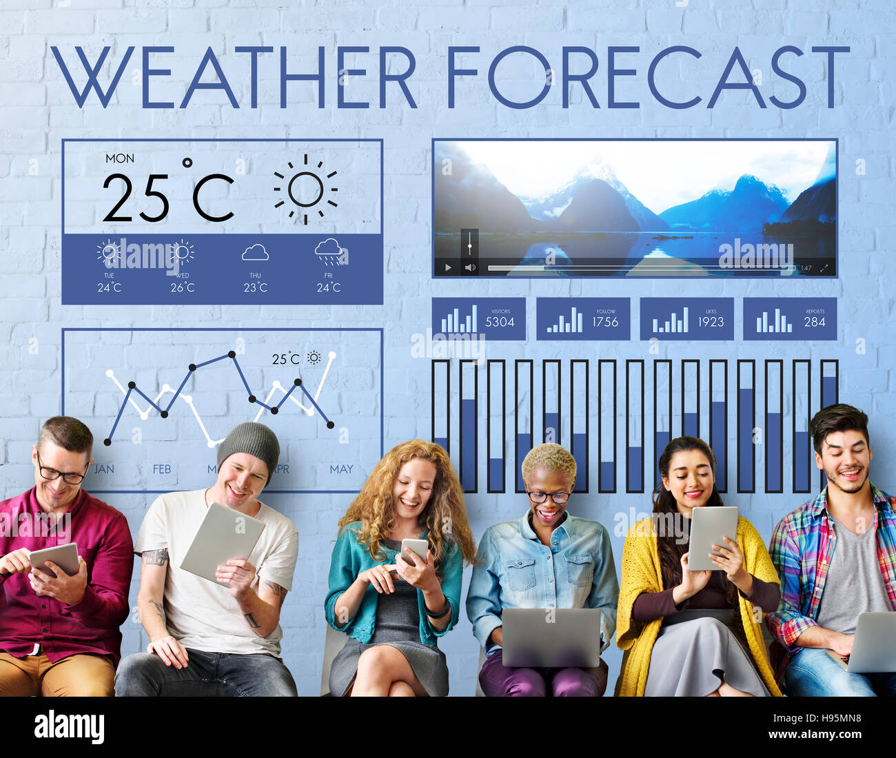 Weather Condition News Report Climate Forecasting Meteorology ...
