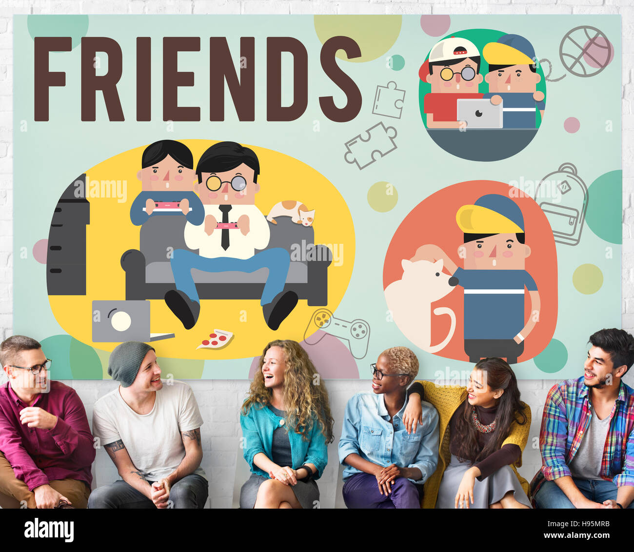Friends Friendship Activity Leisure Concept Stock Photo - Alamy