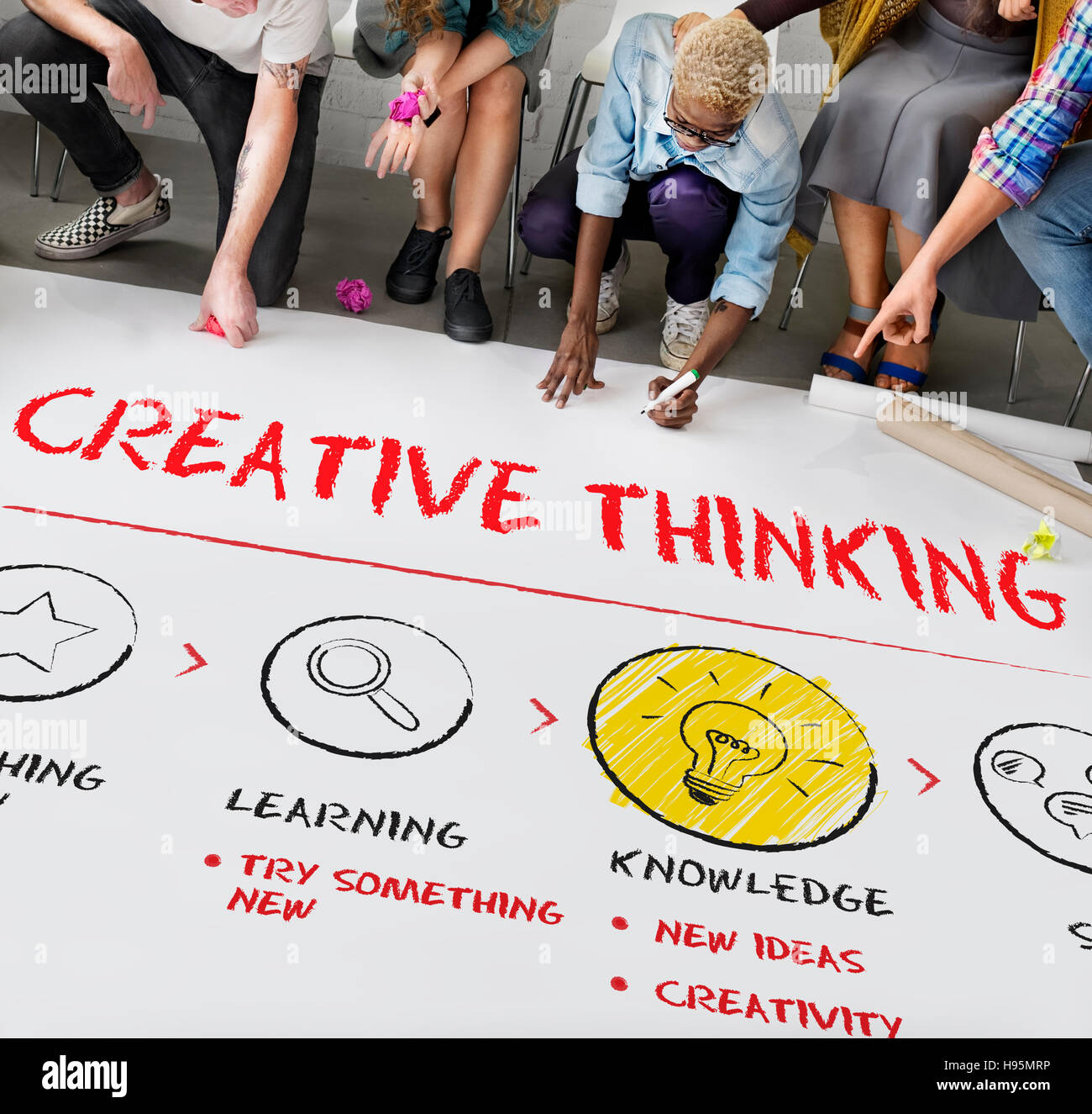 Create Imagination Innovation Inspiration Ideas Concept Stock Photo - Alamy