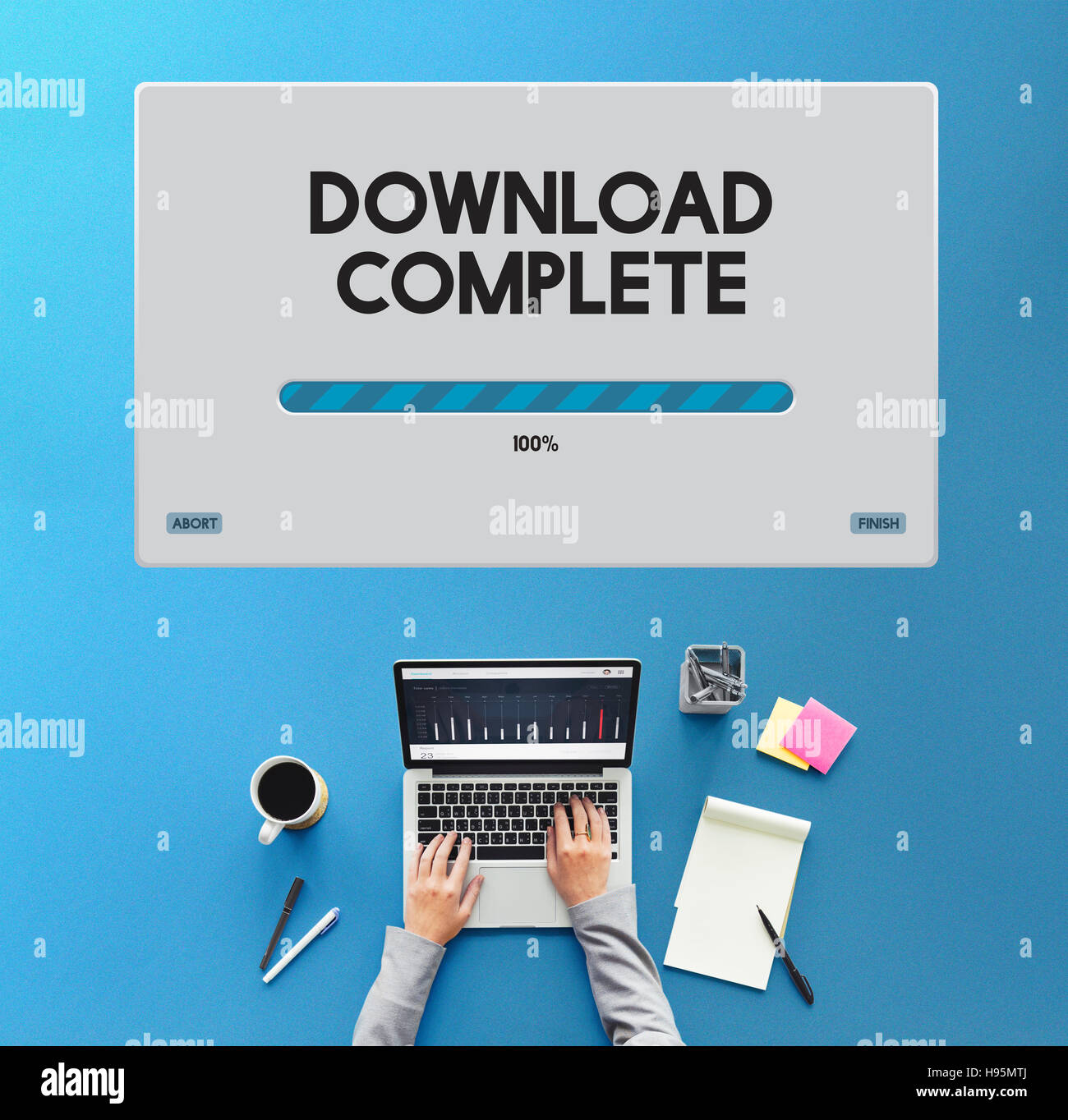 Speed Progress Bar Icon Technology Concept Stock Photo - Alamy