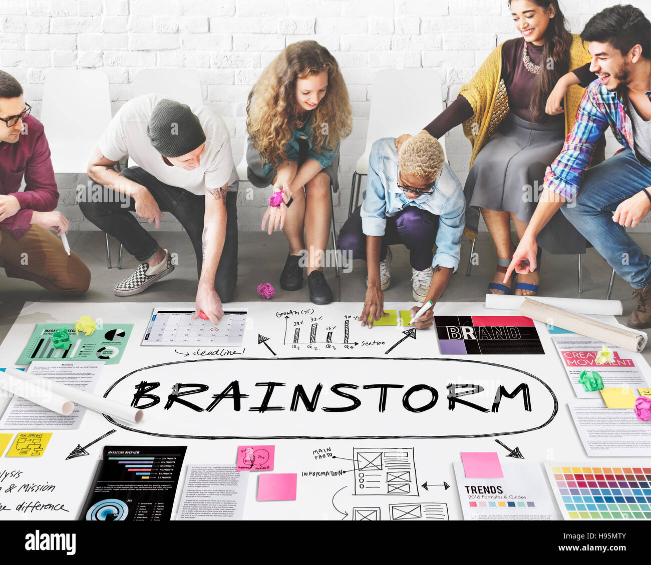 Brainstorm Inspiration Ideas Analysis Concept Stock Photo - Alamy