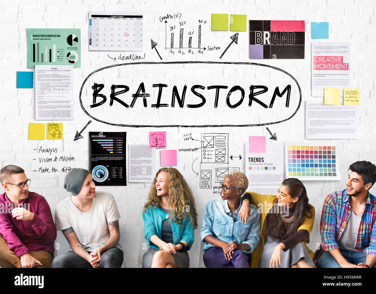 Brainstorm Inspiration Ideas Analysis Concept Stock Photo - Alamy