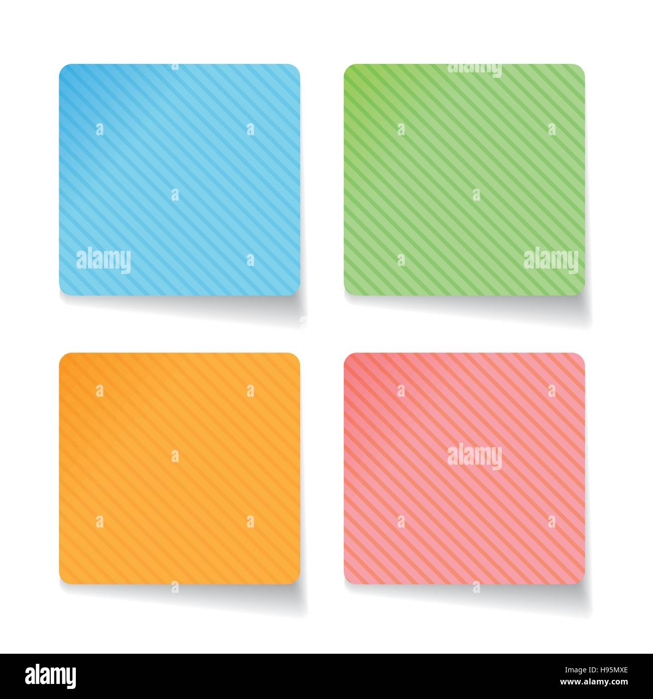 Paper sticker vector set Stock Vector Image & Art - Alamy