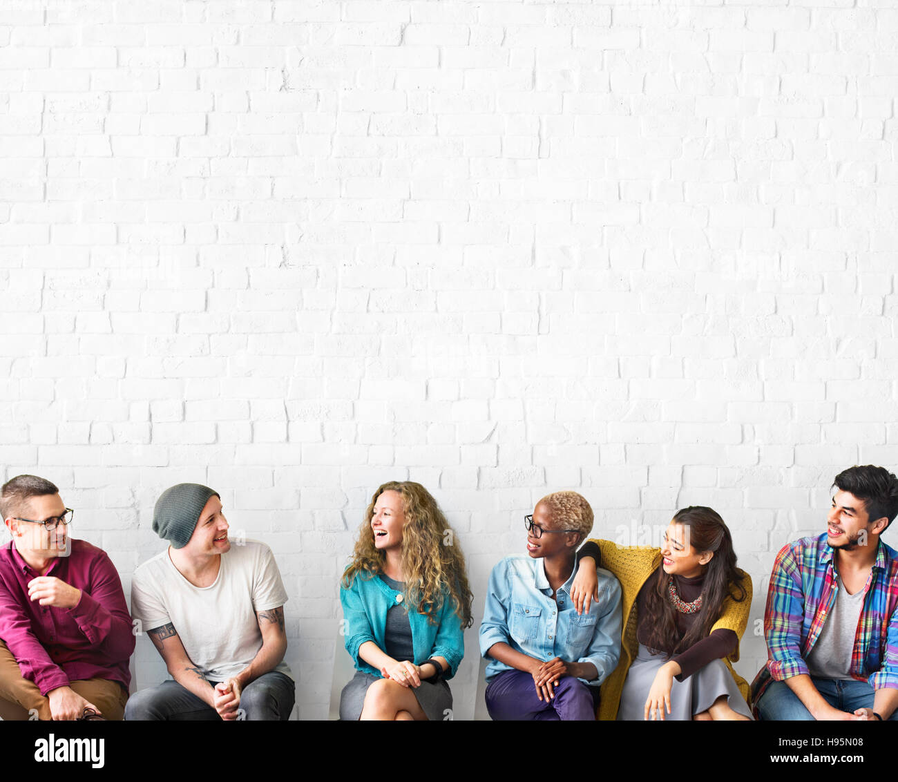 Friends Talking Communication Discussion Unity Concept Stock Photo - Alamy