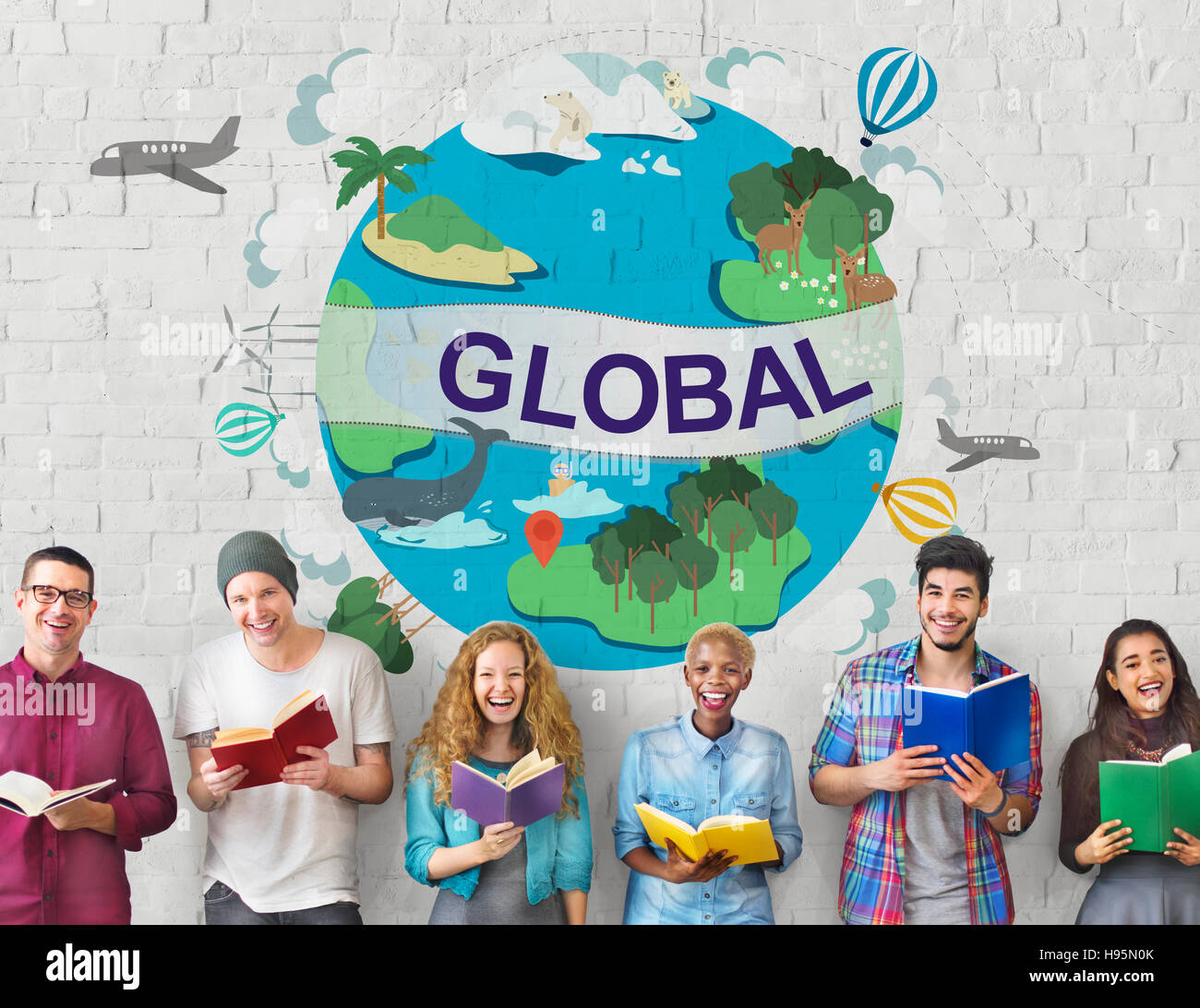 Global Climate Temperature Community Worldwide Concept Stock Photo - Alamy