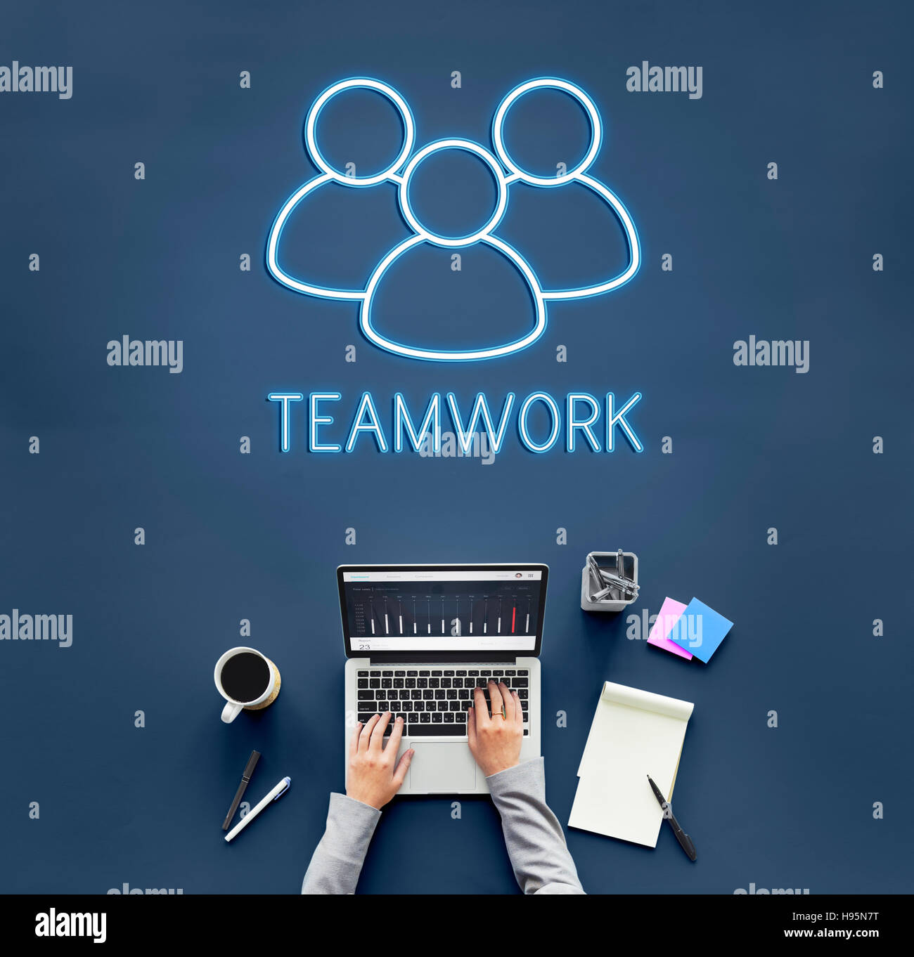 Partnership Teamwork Support Alliance Graphic Concept Stock Photo - Alamy