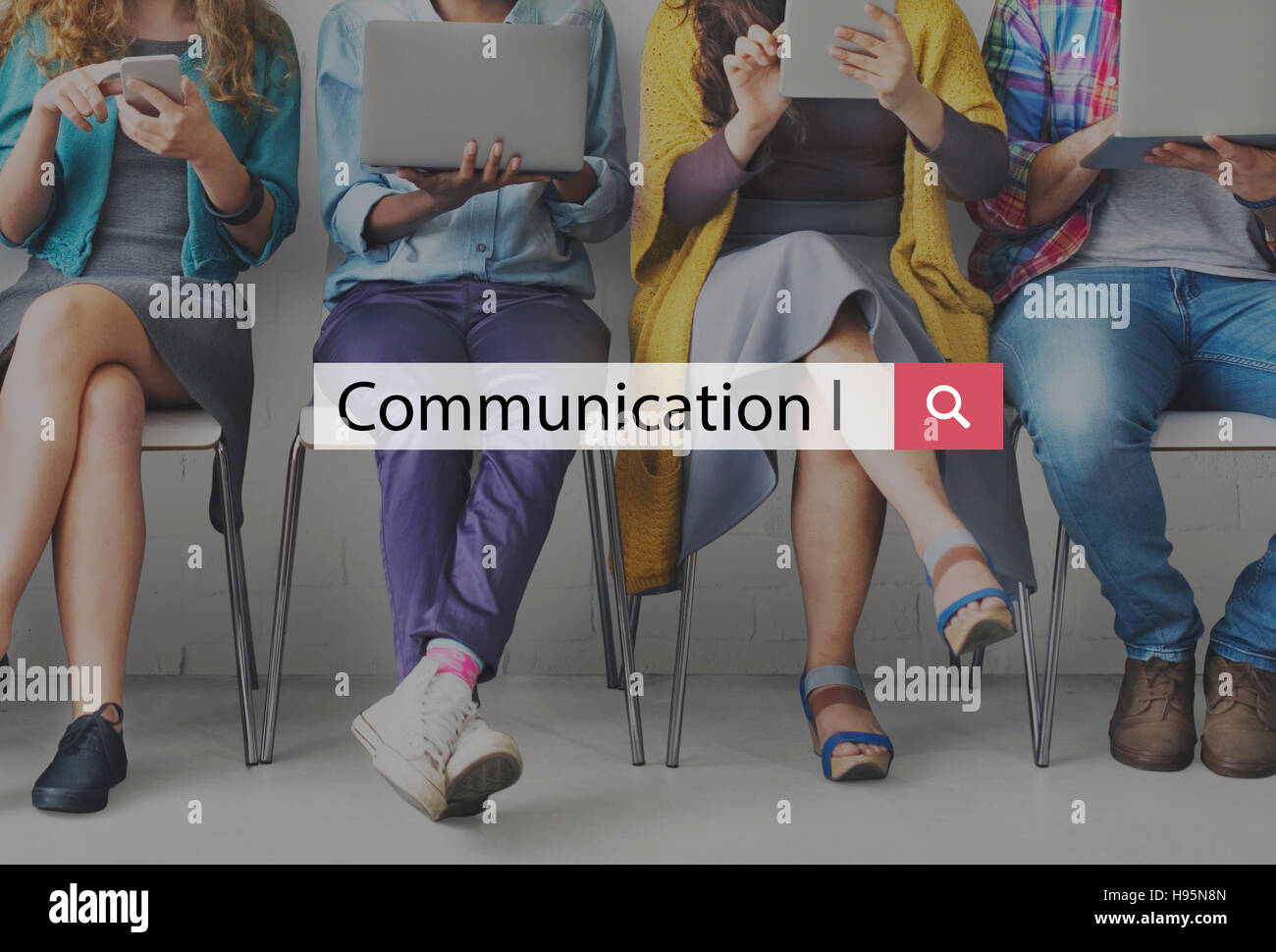 Communication Connection Discussion Talking Interaction Concept Stock ...