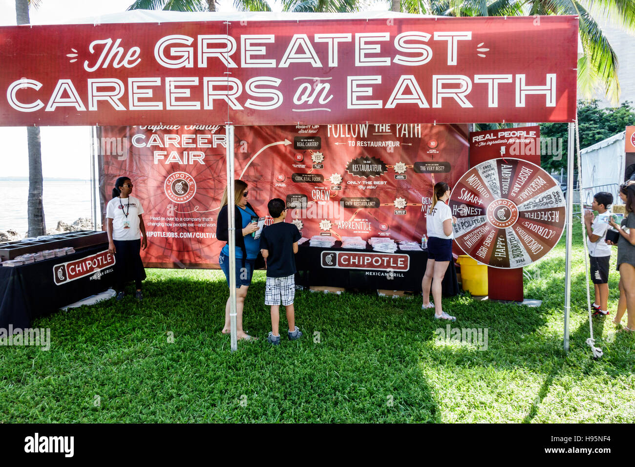 Miami Florida,Bayfront Park,Chipotle Cultivate Festival,Career Fair ...