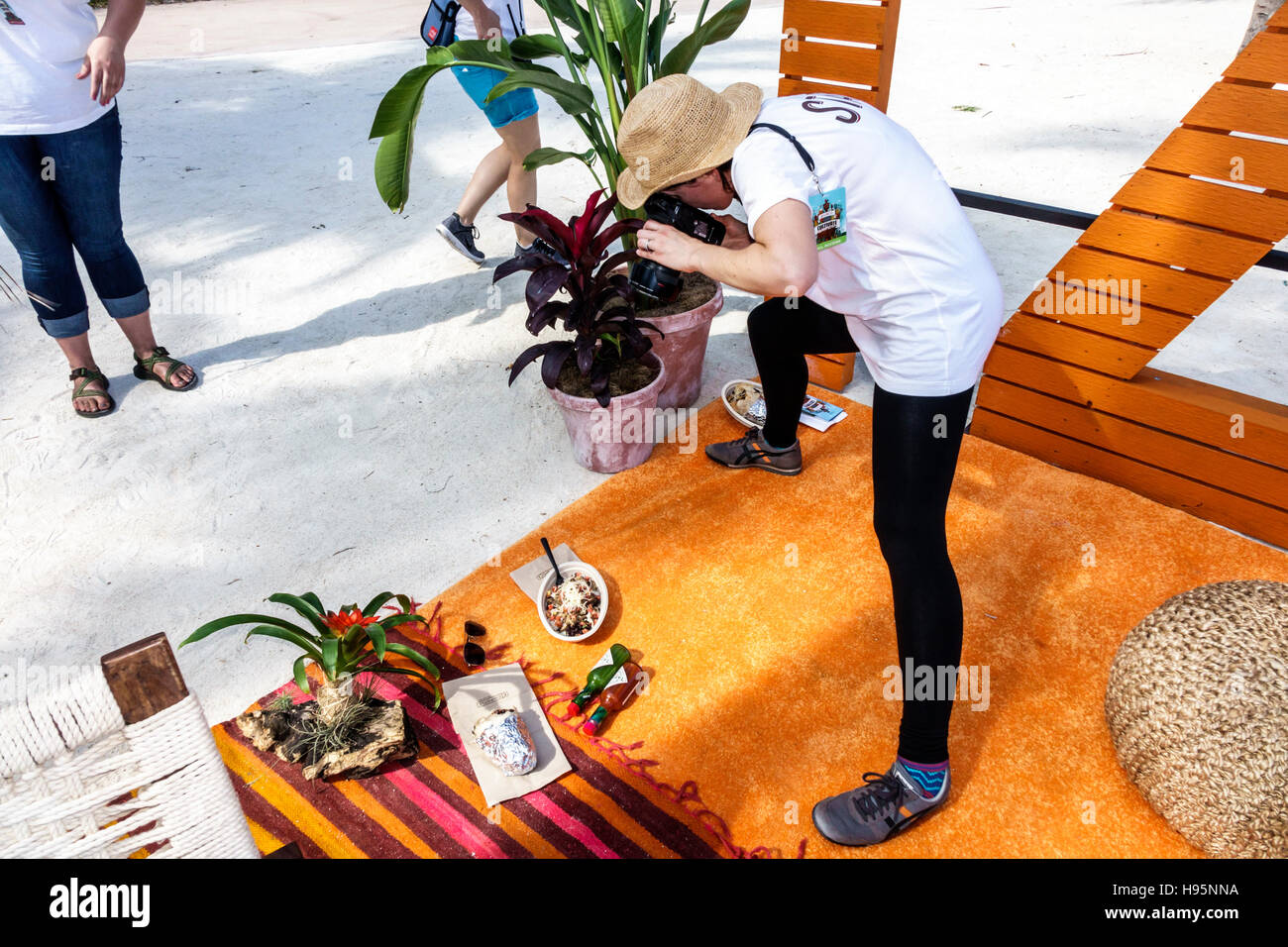 Miami Florida,Bayfront Park,Chipotle Cultivate Festival,staff ...