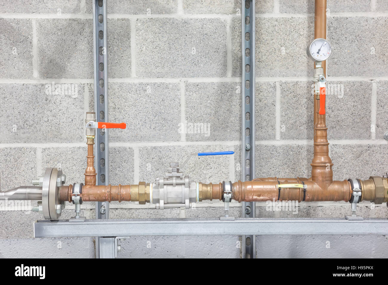 in the technical area, there are boosters for the water pipes of the ...