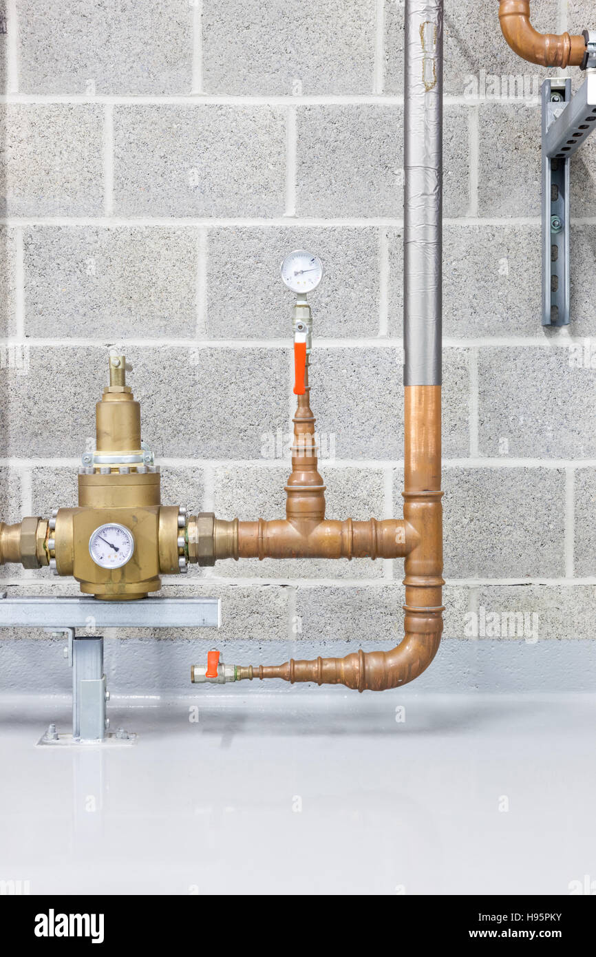 in the technical area, there are boosters for the water pipes of the ...