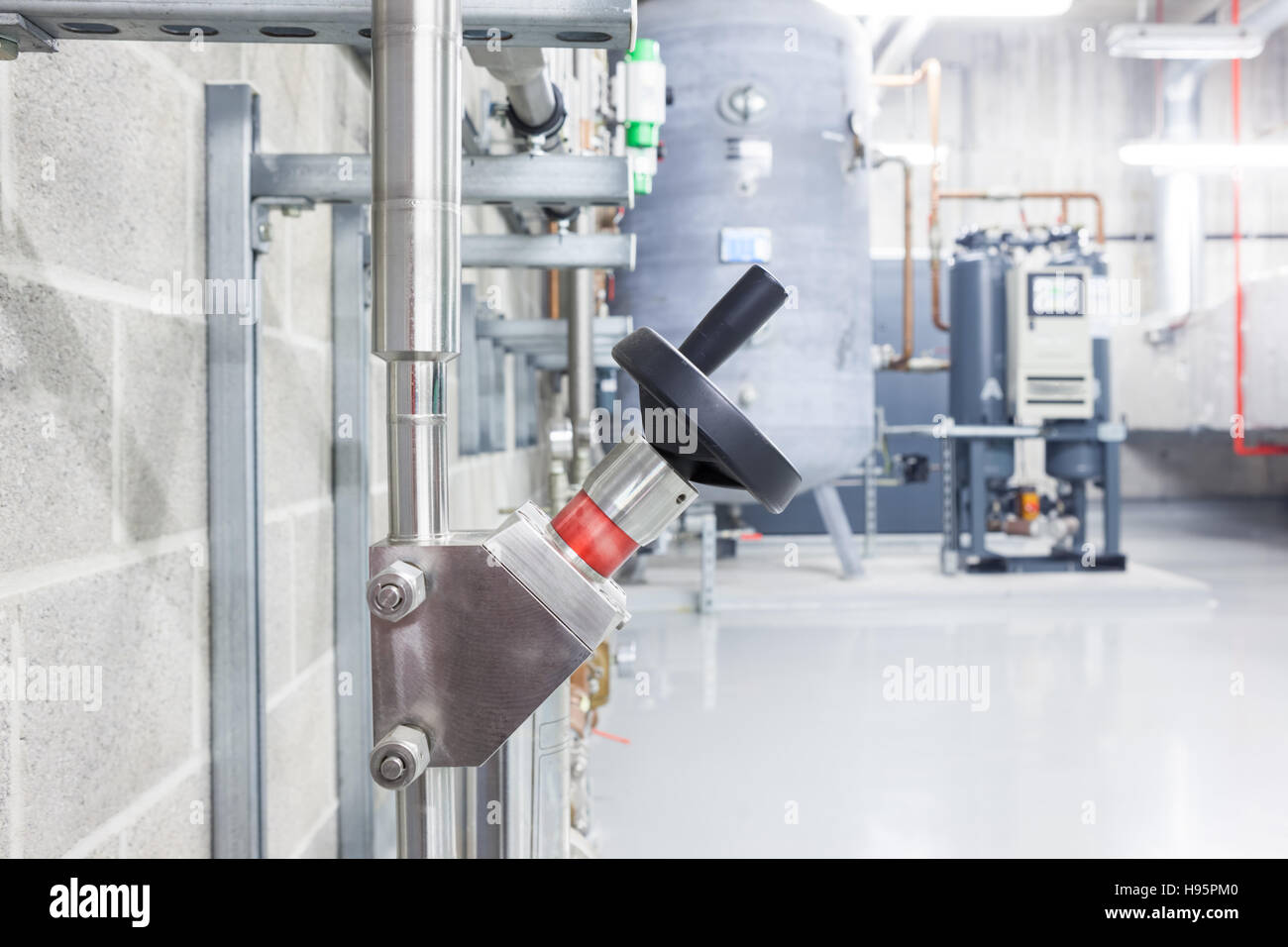 in the technical area, there are boosters for the water pipes of the ...