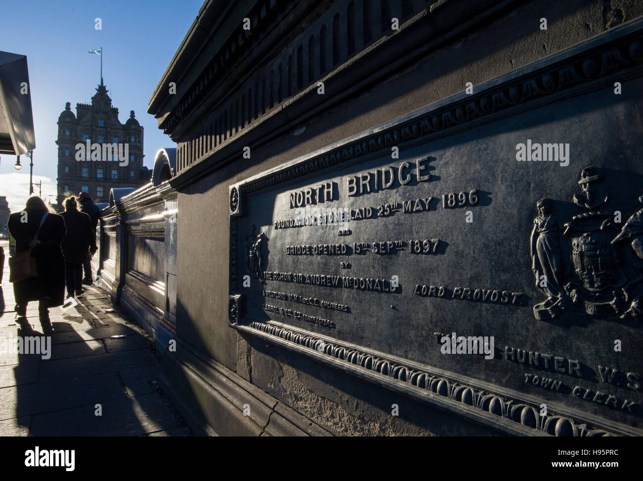 Plaque on bridge hi-res stock photography and images - Alamy