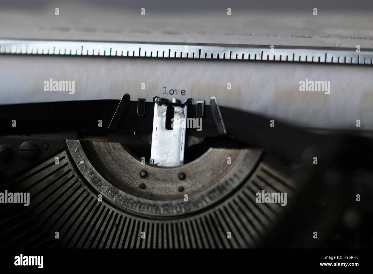 retro typewriter paper Stock Photo - Alamy