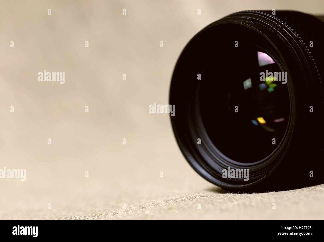 toned monochrome background of lens flare object Stock Photo - Alamy