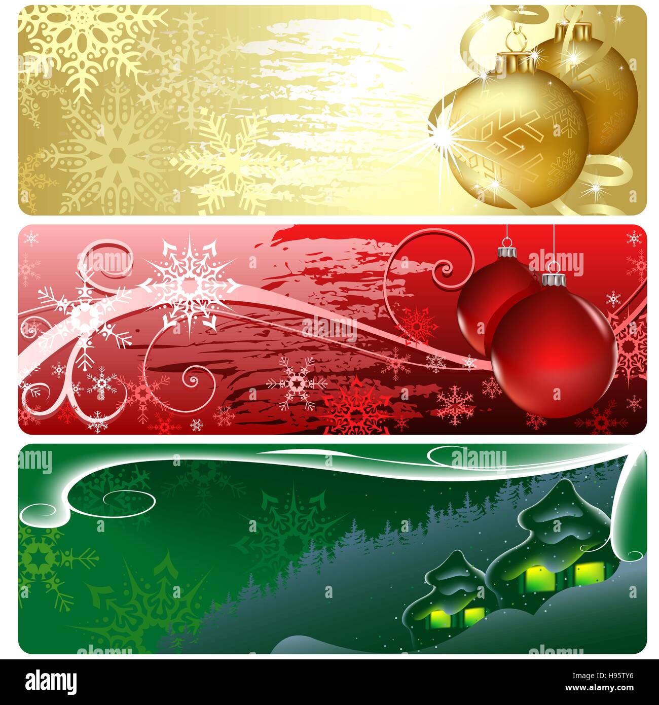 Christmas Web site Banners Stock Vector Image & Art - Alamy