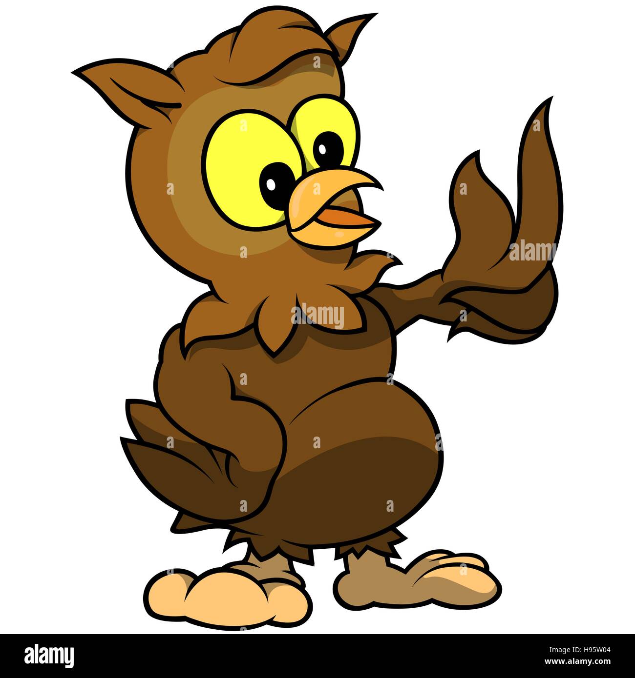 Wise Owl Talking Stock Vector Image & Art - Alamy