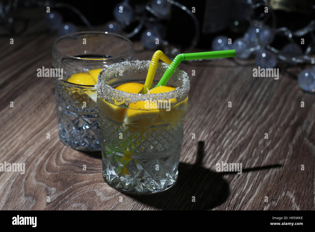 glass ice lemon Stock Photo - Alamy