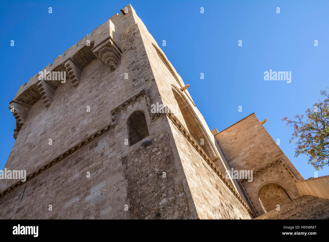 Serrano Towers in Valencia ,Spain Stock Photo - Alamy