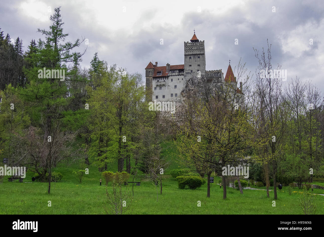 Bran Castle, guarded in the past the border between Wallachia and ...