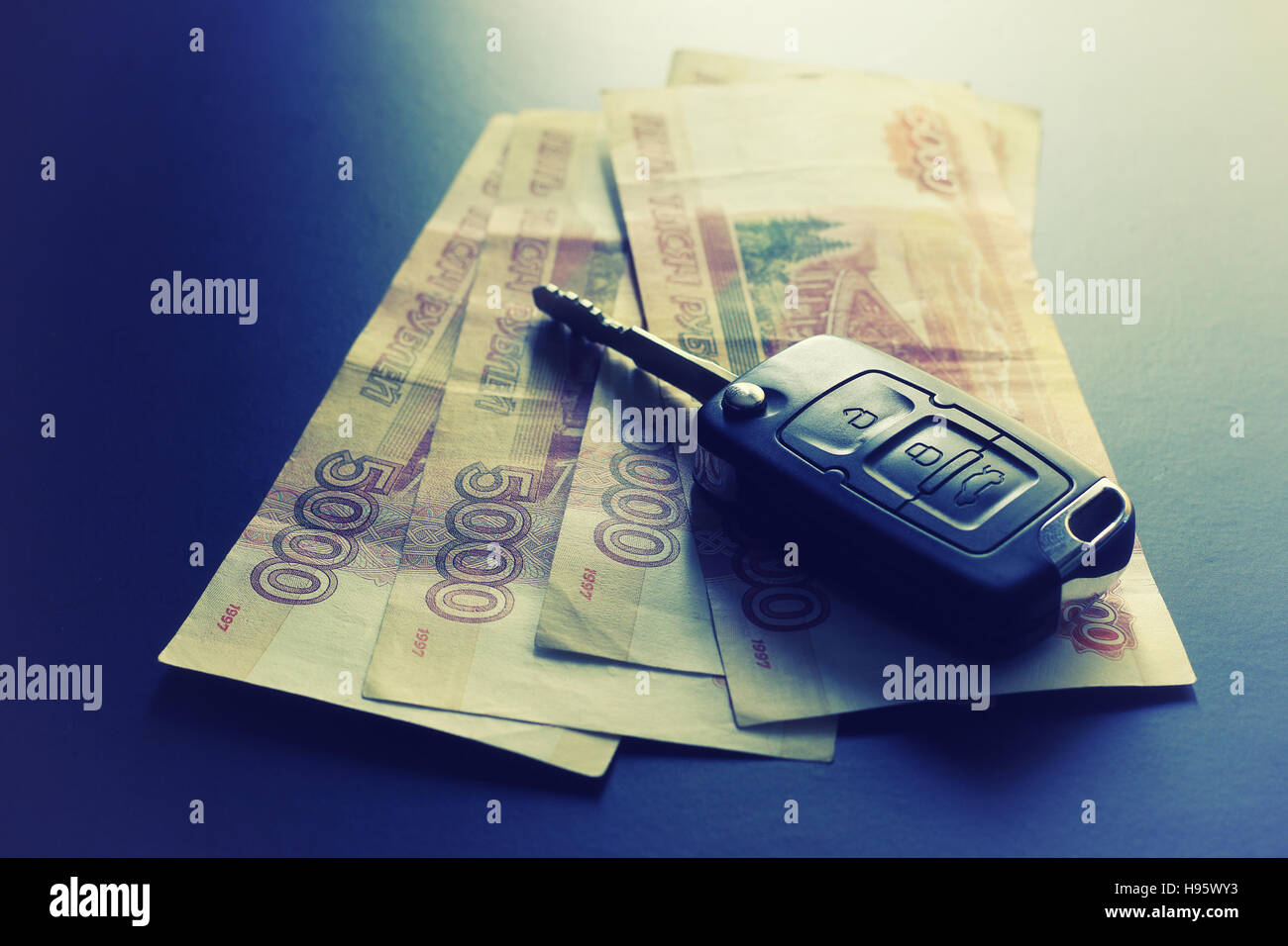 Money key gift Stock Photo - Alamy