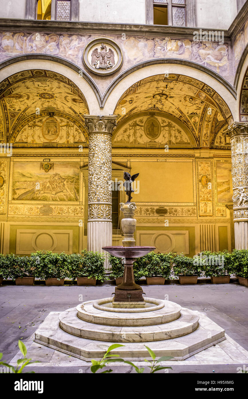 Putto with Dolphin (Andrea Verrocchio), inside Palazzo Vecchio's ...