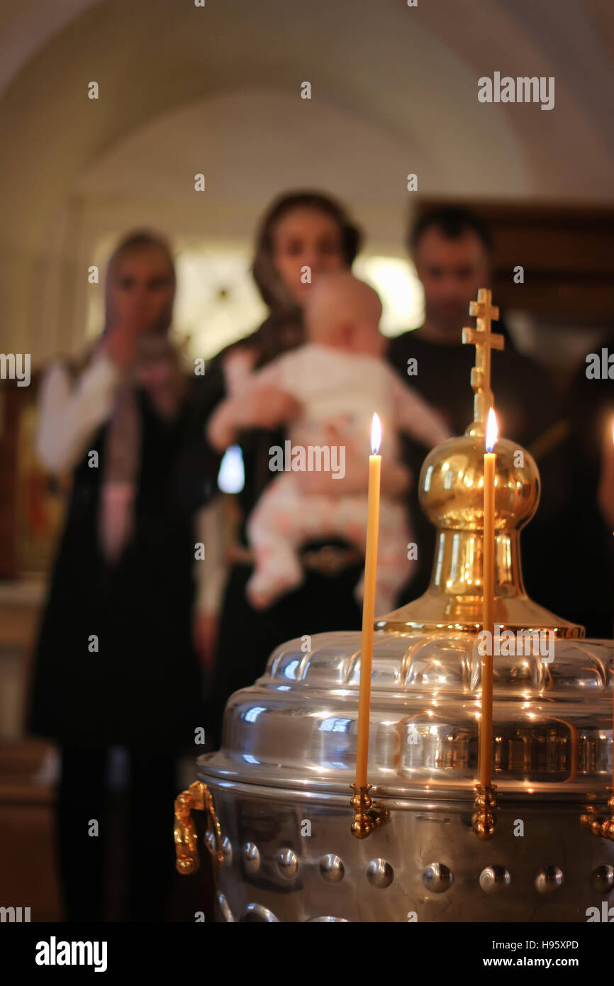 candles fire on ceremony of Epiphany Stock Photo - Alamy