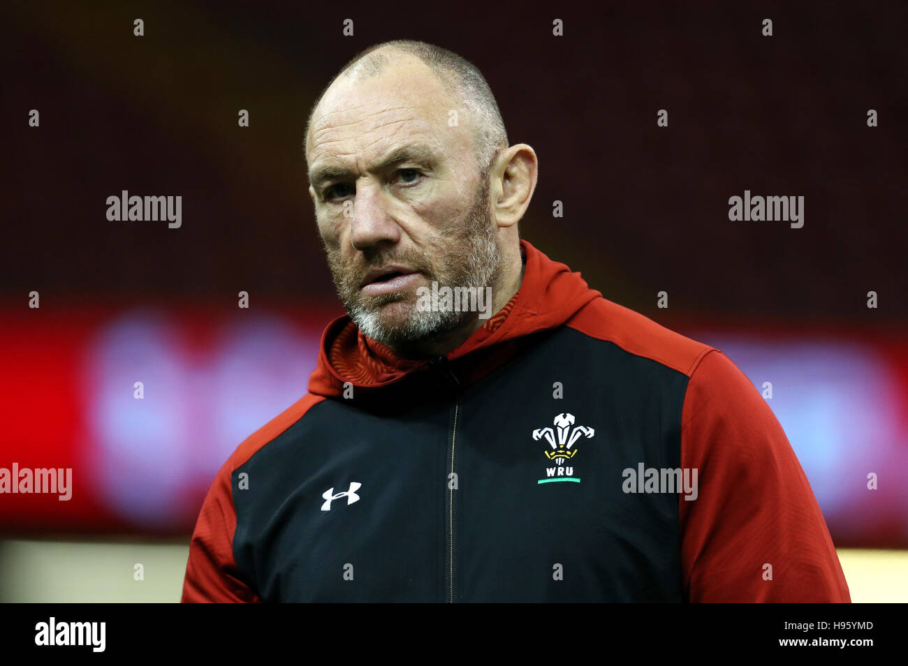 Wales forwards coach Robin McBryde during a captain's run at the ...