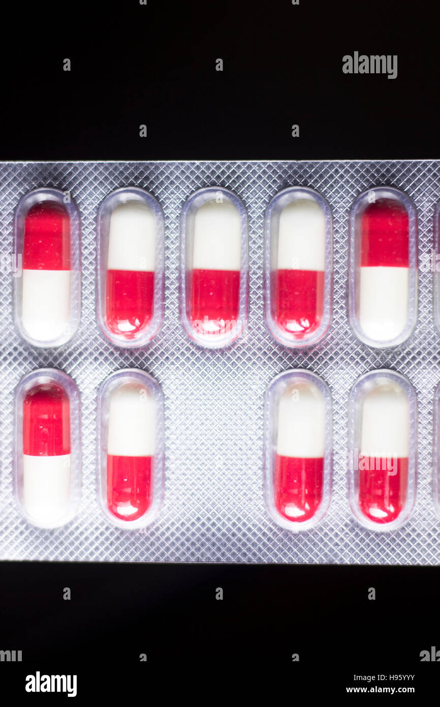 Blister medication pack medical drug pillls photo Stock Photo - Alamy