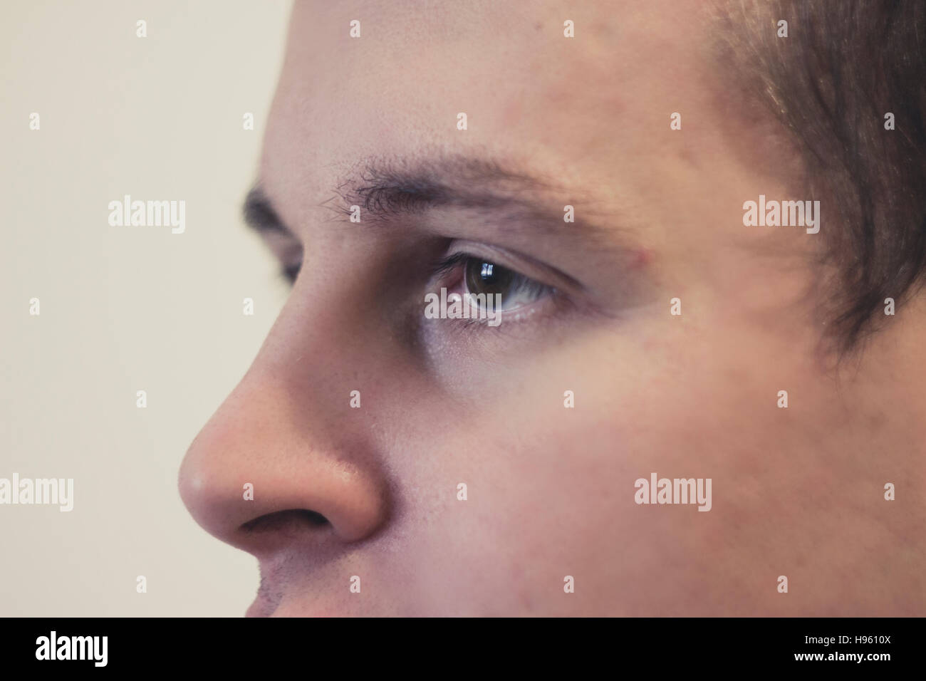 eyes of a young man at close distance Stock Photo - Alamy
