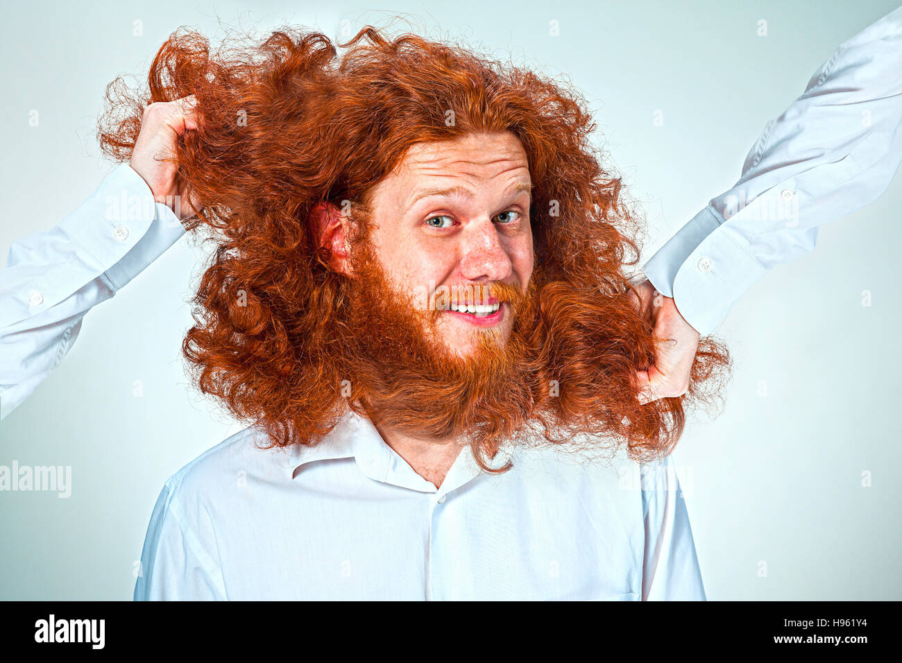 The anger and screaming man Stock Photo - Alamy
