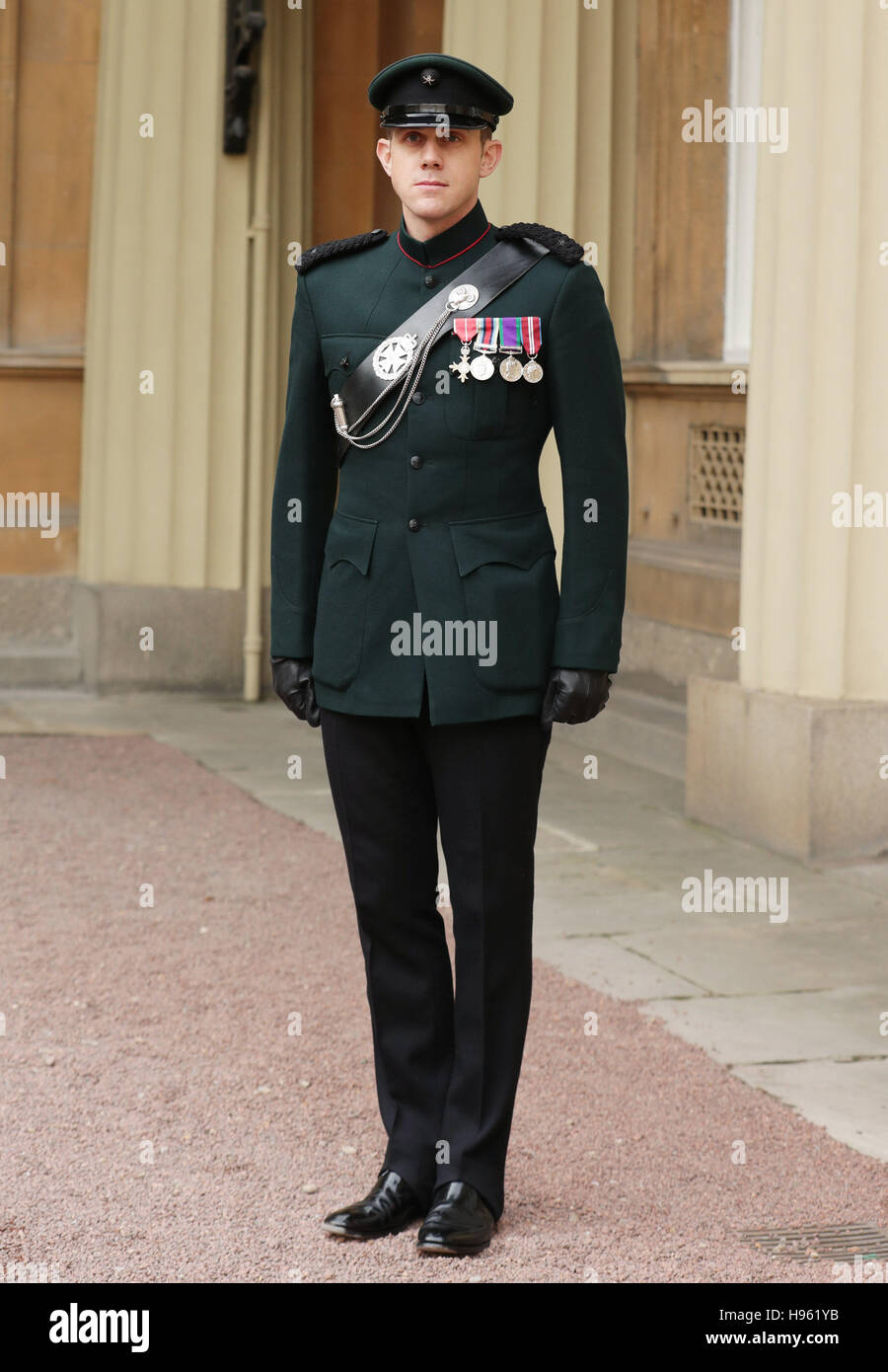 Major Andrew Todd, The Royal Gurkha Rifles with his MBE which he ...